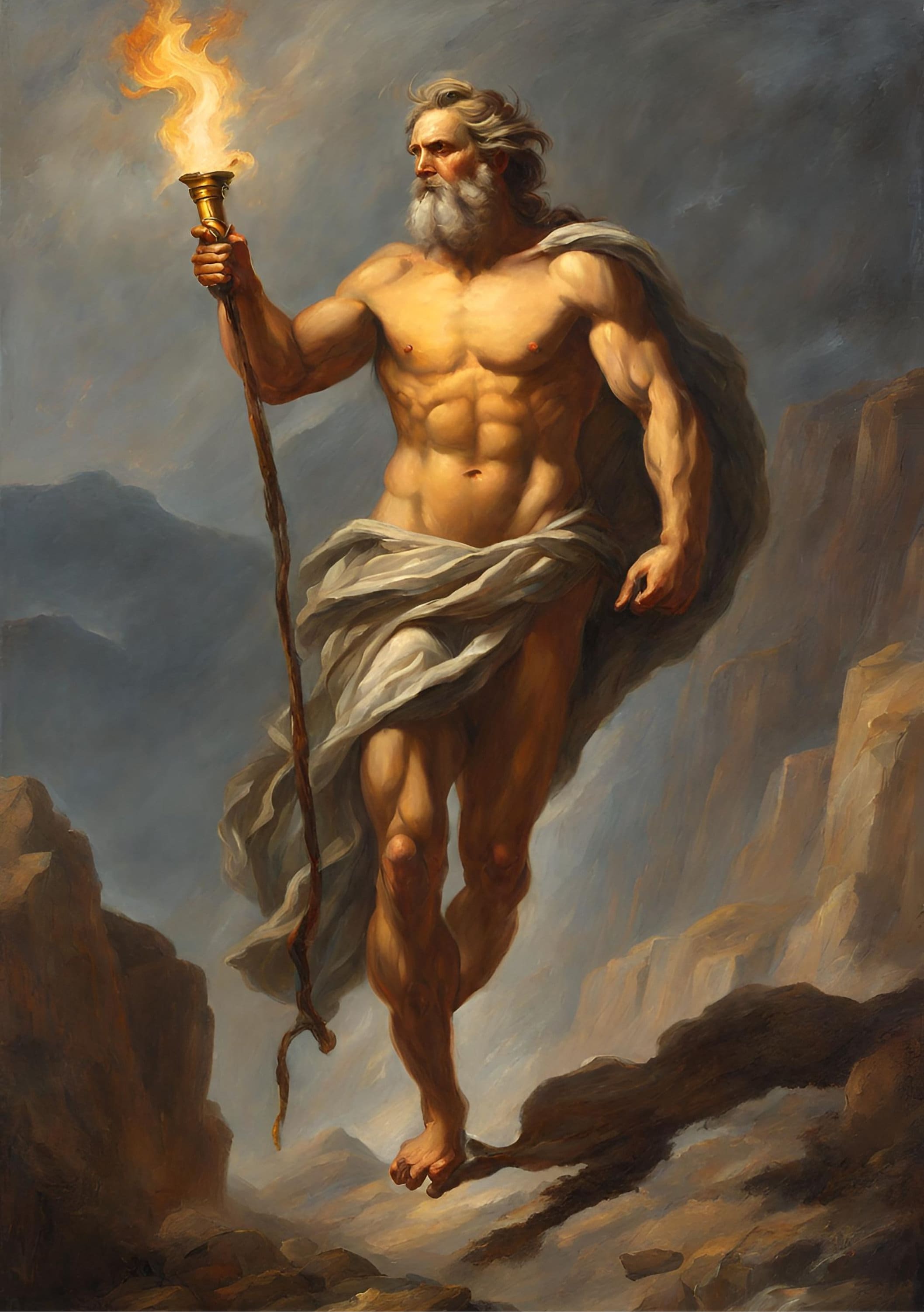 A Collection of Oil Paintings: Prometheus Brings Fire!discover the ...