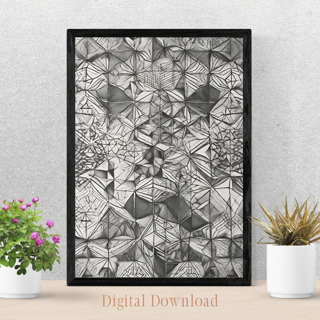 Graphite Drawing Series: Abstract Geometry! Graphite Aesthetics, Beyond ...