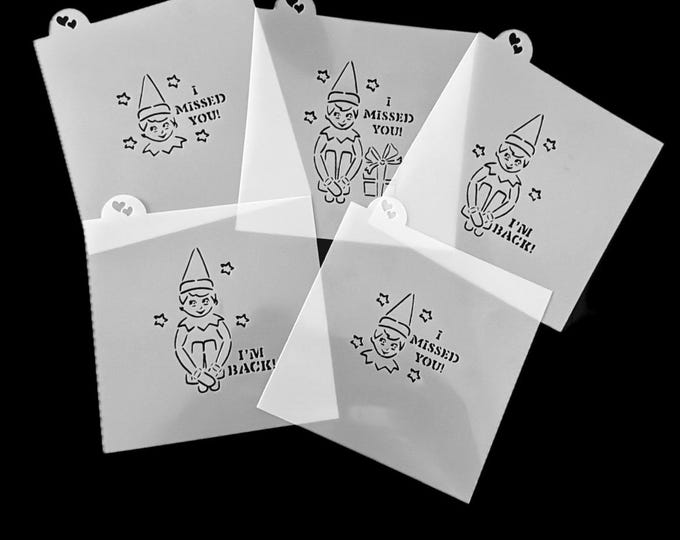 Elf Cookie Stencil Svg Template Etsy