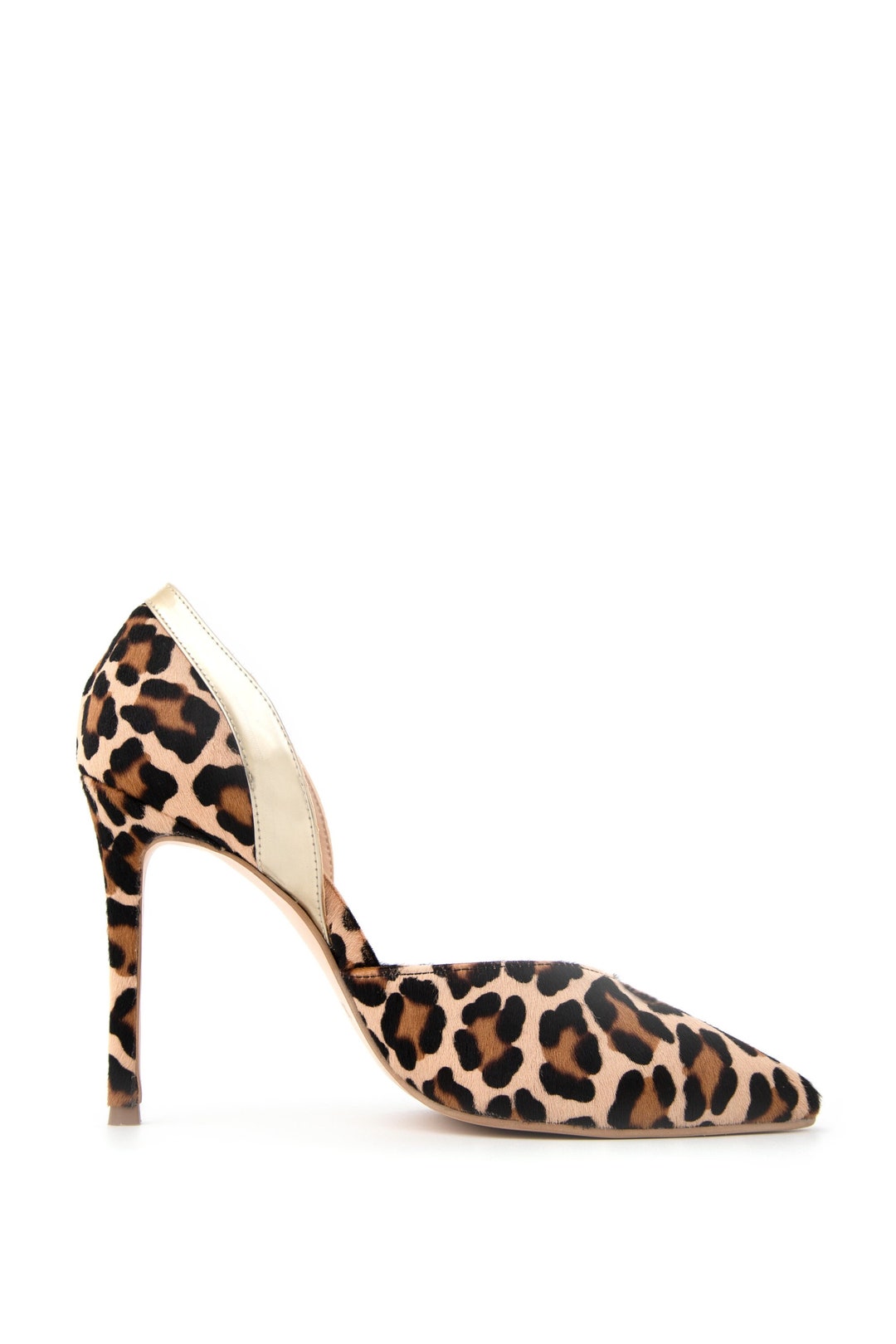 Leopard Print Pony Fur Stilettos: Red Patent Leather High Heels - Etsy