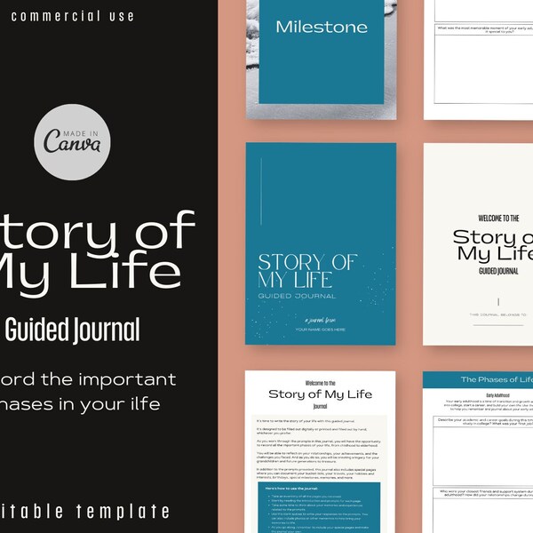 Life Story Journal - Etsy