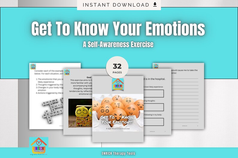 Get to Know Your Emotions Self-awareness Tool Emotion - Etsy