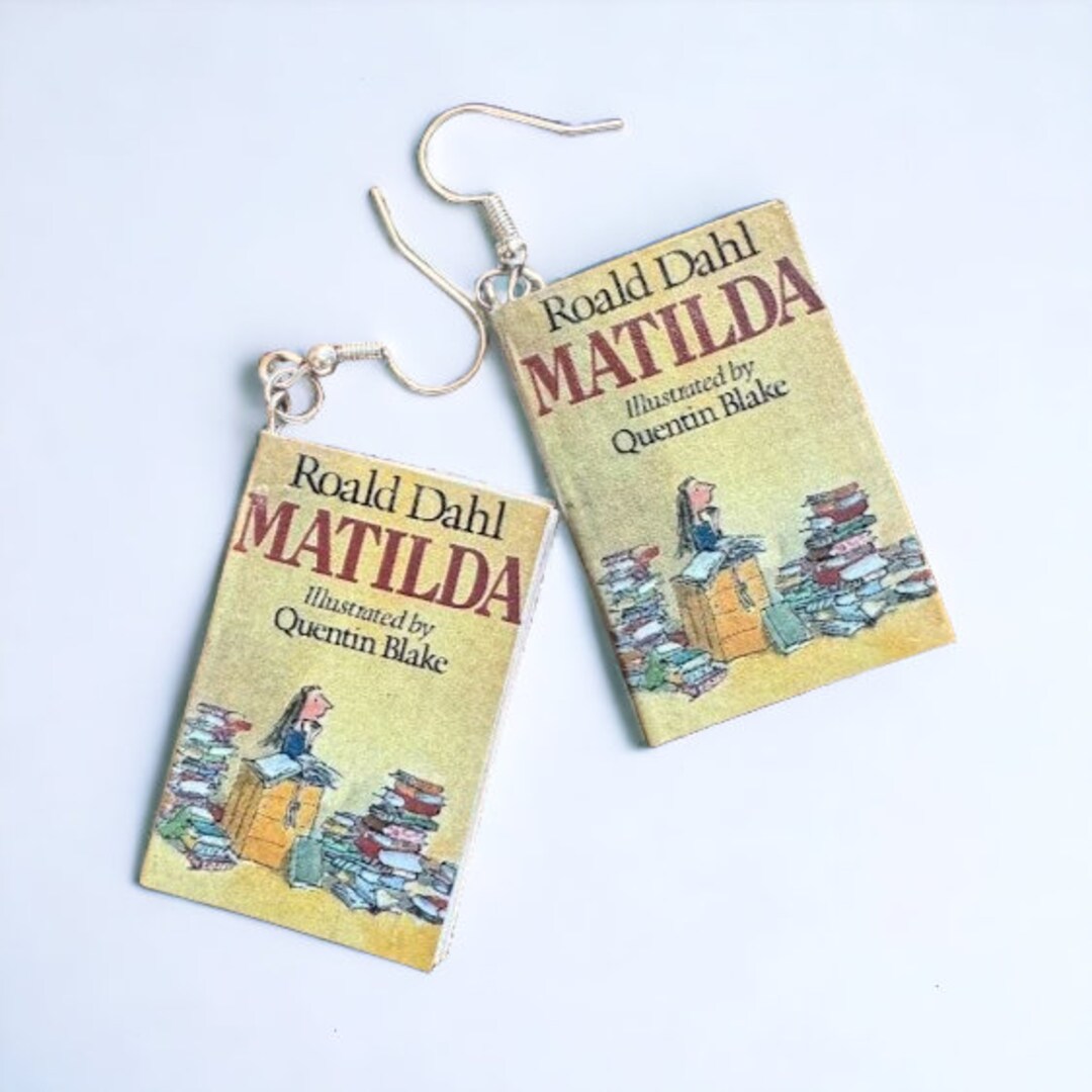 Matilda Bookworm Roald Dahl Handmade Earrings Pendant Keychain Mini ...