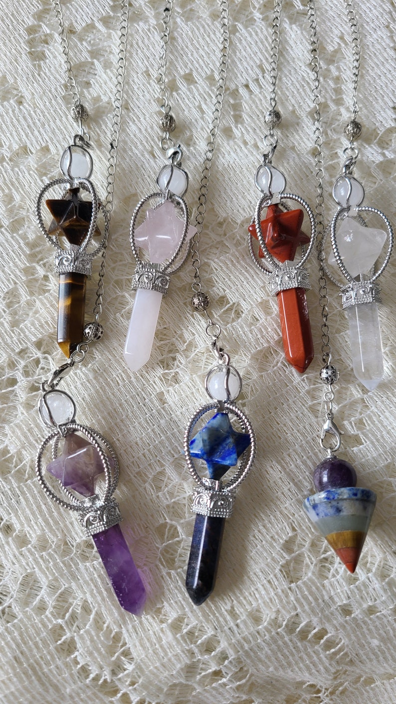 Beautiful Crystal Pendulums - Etsy