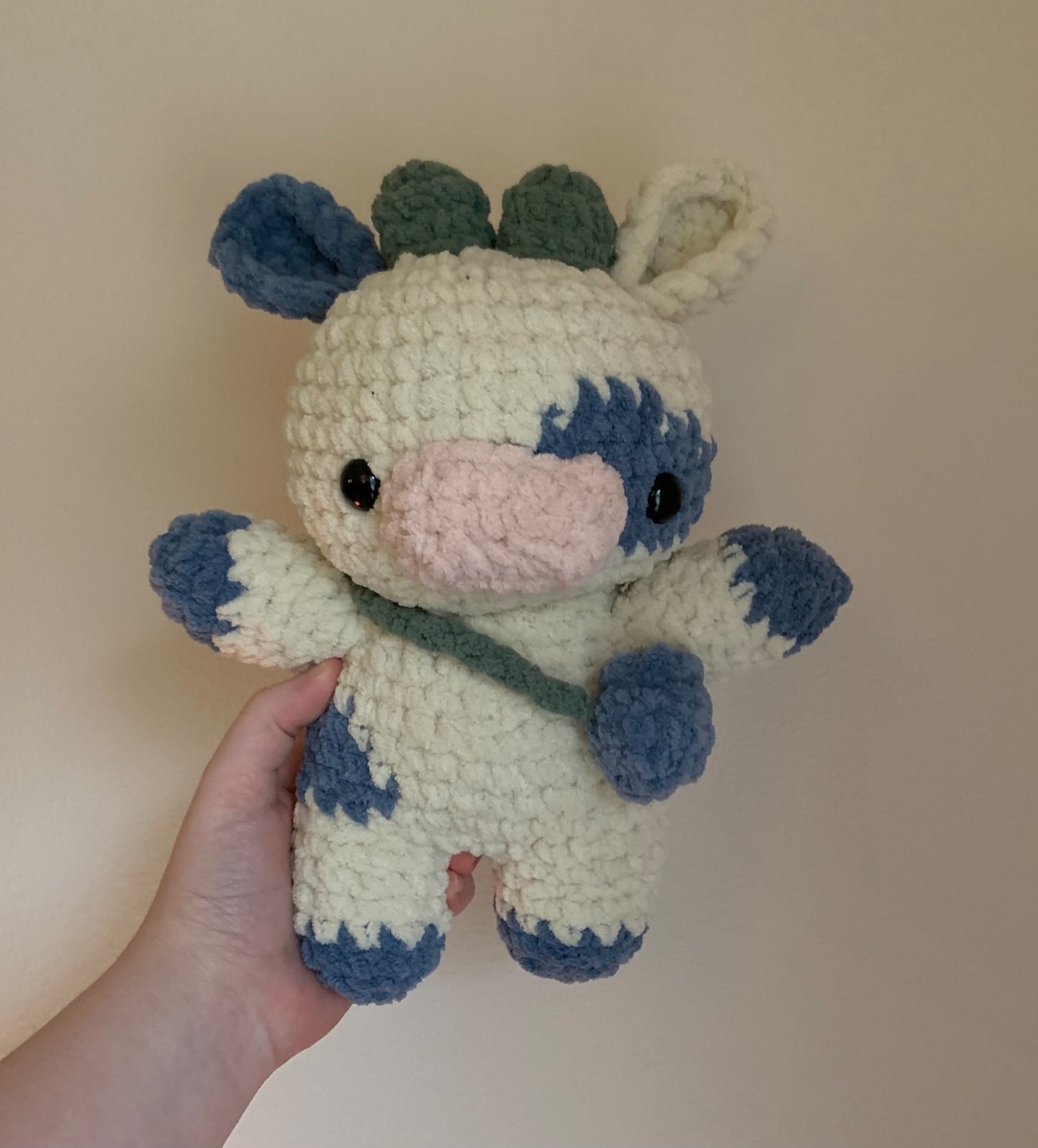 Handmade Blueberry Inspired Fruit Cow, Animal Crochet Amigurumi, Bernat ...