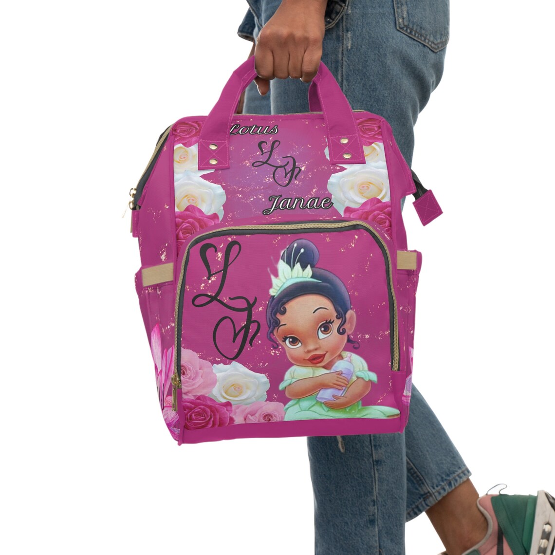 Baby Princess Tiana (lotus Janae) Diaper Backpack - Etsy
