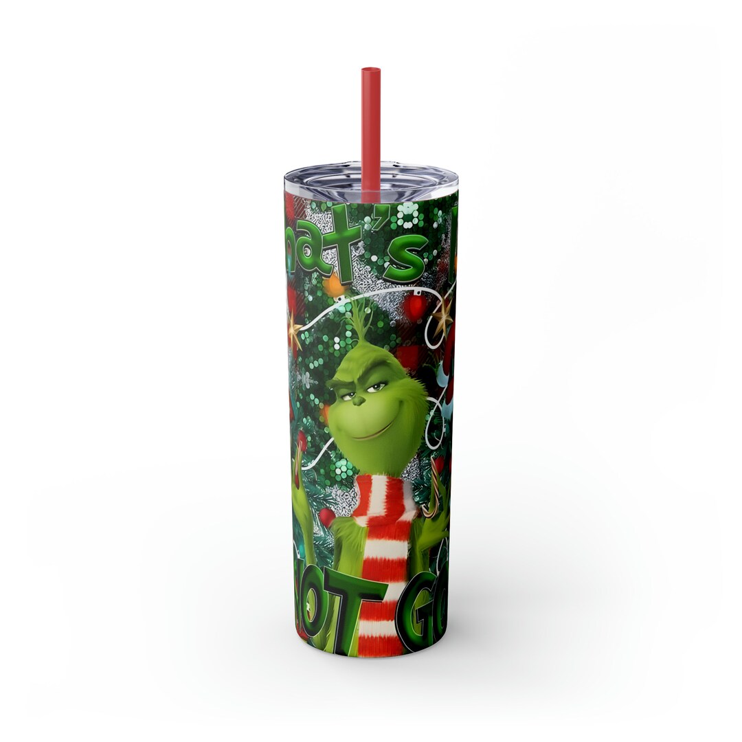 Thats It (the Grinch) Skinny Tumbler With Straw, 20oz - Etsy