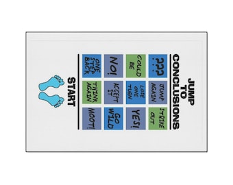 Jump to Conclusions Mat | Office Space | Outdoor Rug - Etsy