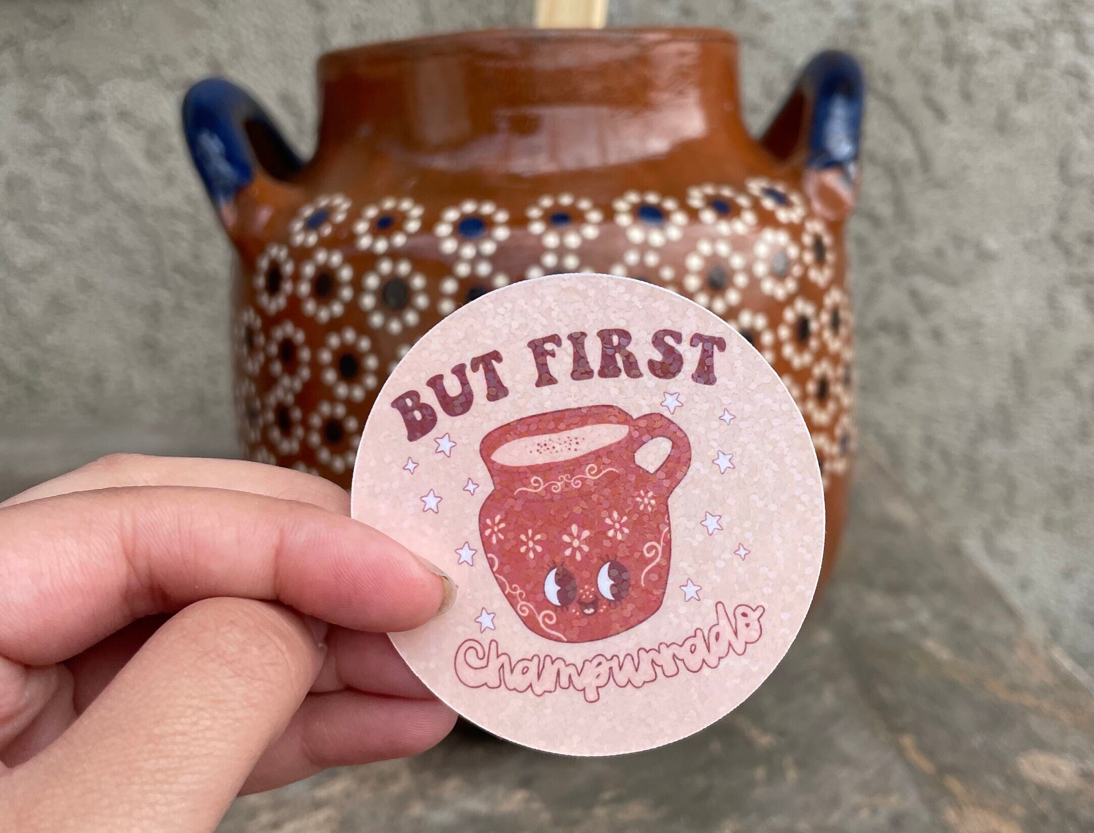 Cute “but First Champurrado “ Sticker - Etsy