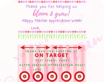 TEACHER APPRECIATION GIFT Tags-color and Black & White-16 - Etsy