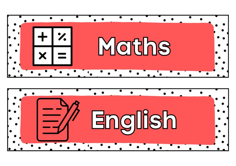 School Visual Timetable - Digital Product - Instant Download. - Etsy