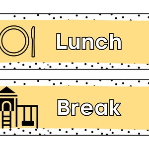 School Visual Timetable - Digital Product - Instant Download. - Etsy