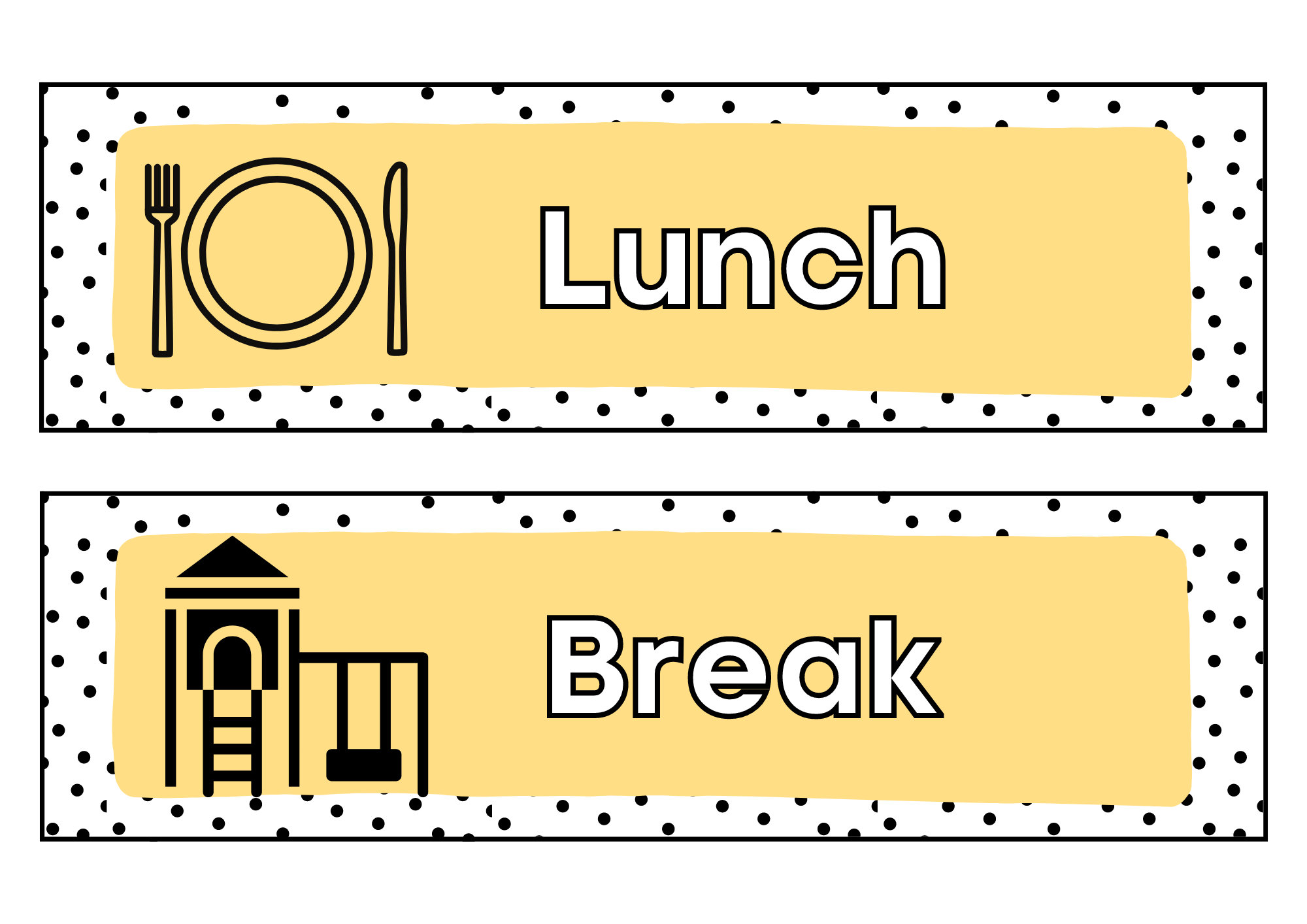 School Visual Timetable - Digital Product - Instant Download. - Etsy