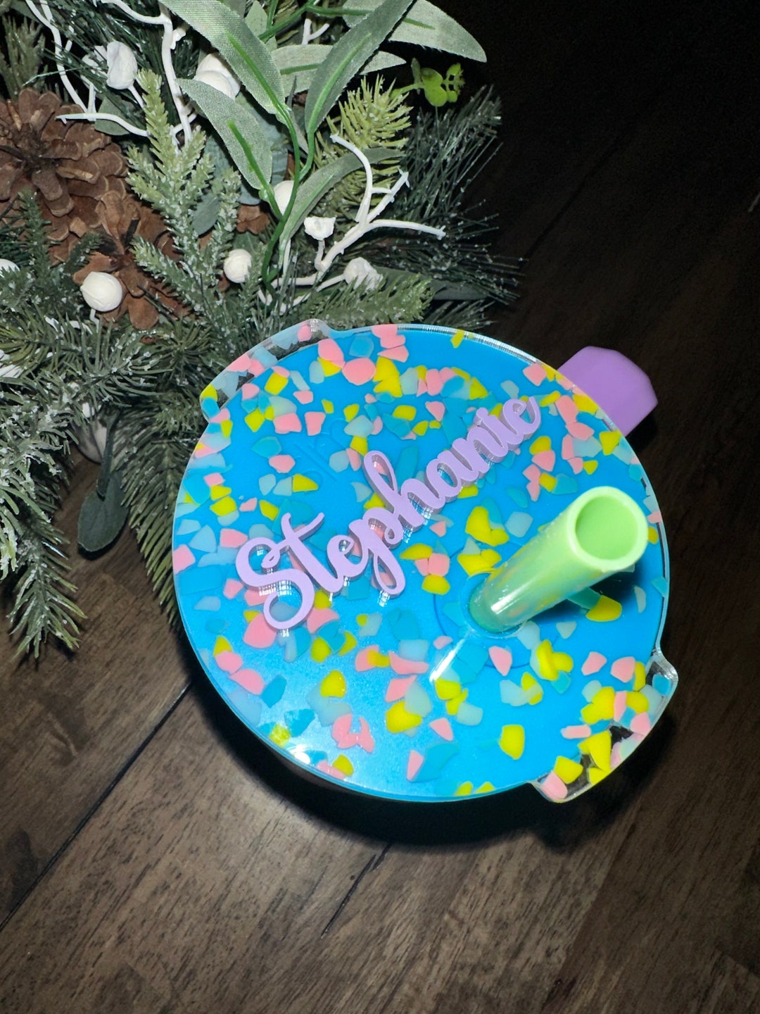 Simple Modern Name Plate, Tumbler Topper Tag Personalized, 40oz, 26 Oz ...