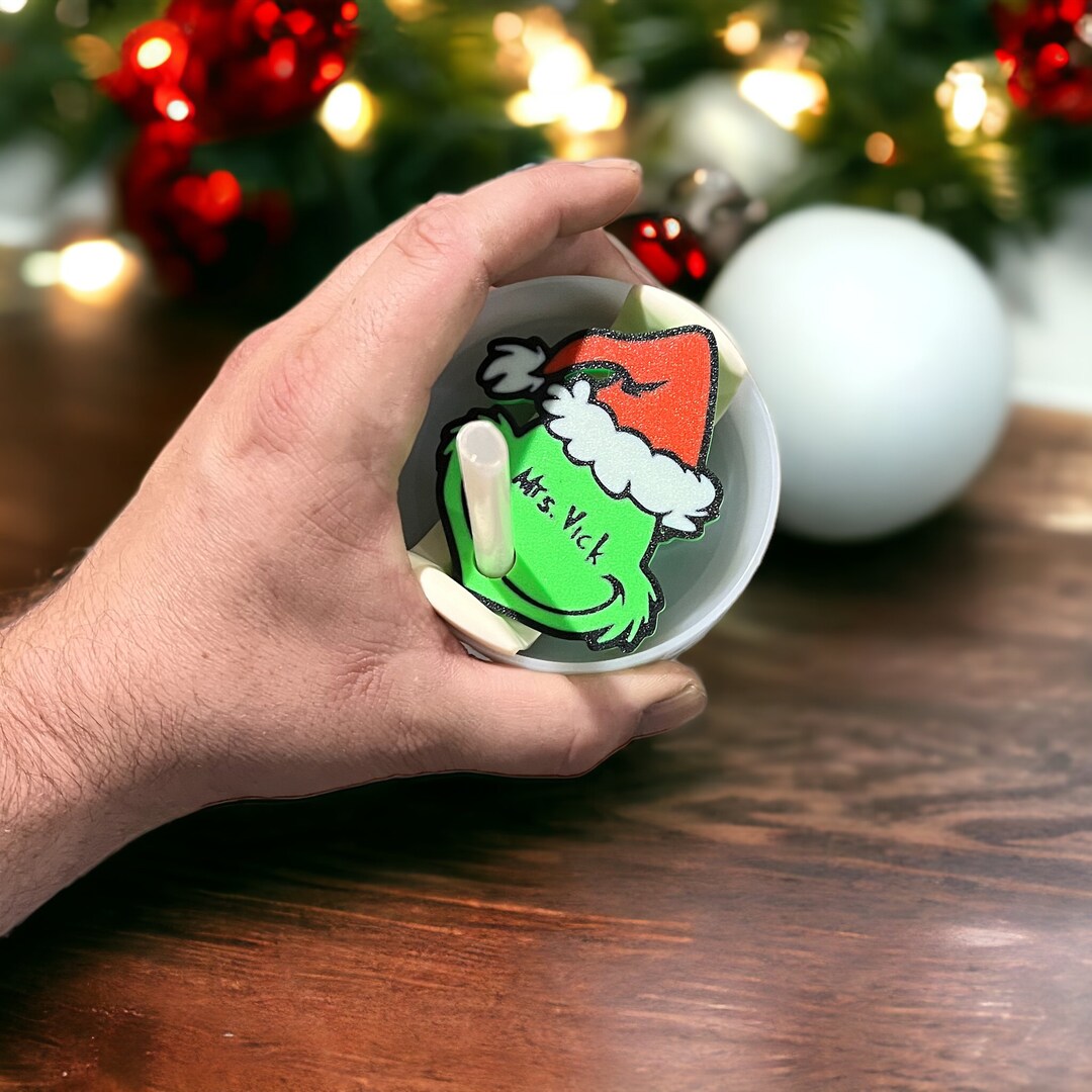 Stanley X the Grinch Customizable Name Cup Topper - Etsy