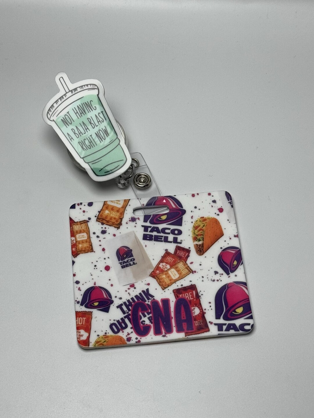 Personalized Taco Bell Buddy Nurse Badge Reel RN Nurse Gift for ...