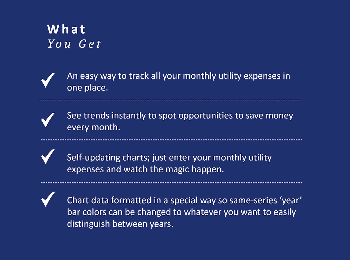 Monthly Utility Expense Tracker Light Mode Spreadsheet | Expense ...