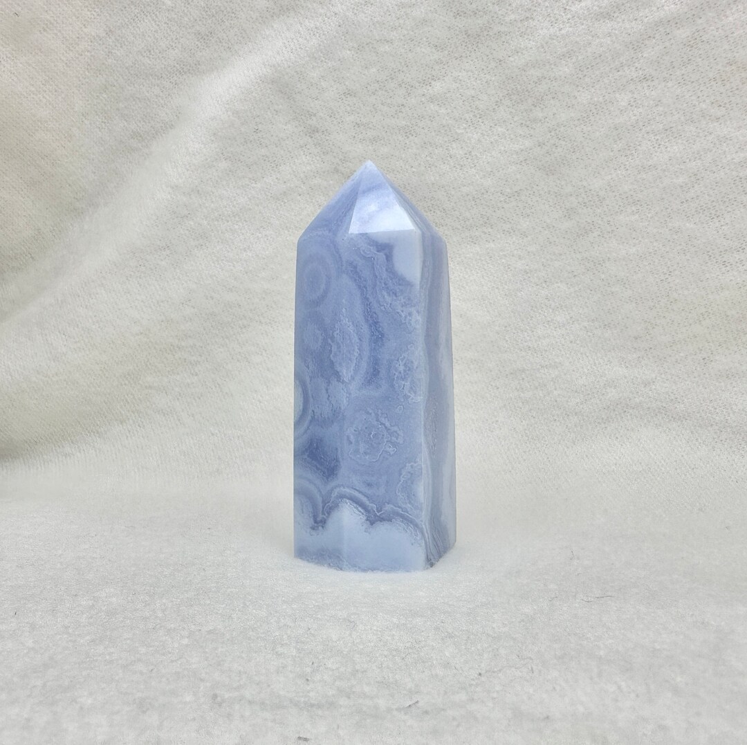 Thick Blue Lace Tower Blue Lace Tower Crystal Tower Crystal - Etsy