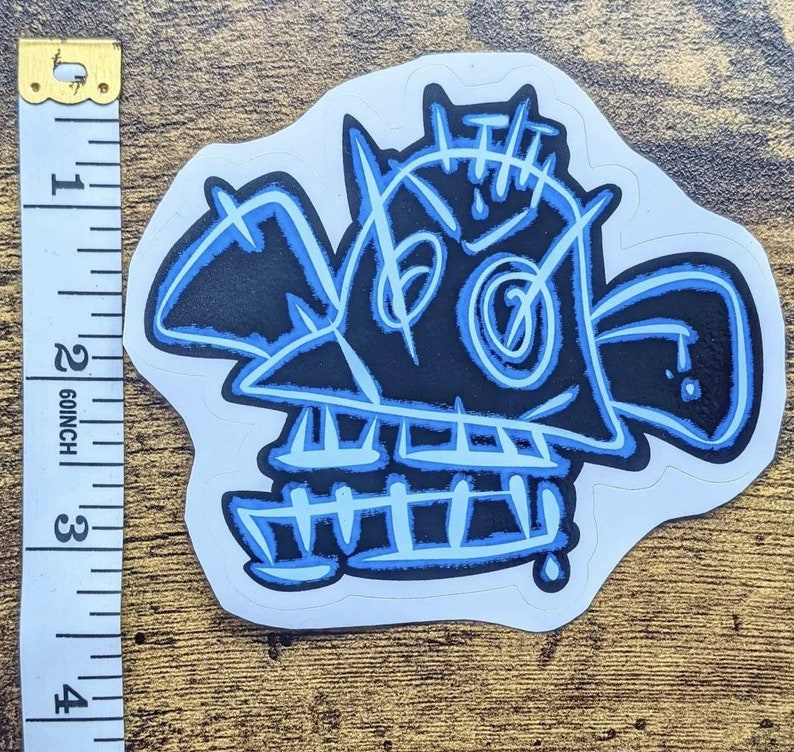 Arcane Vi Jinx Merchandise, Jinx Symbol Sticker, Holographic Jinx ...