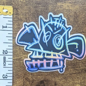 Arcane Vi Jinx Merchandise, Jinx Symbol Sticker, Holographic Jinx ...