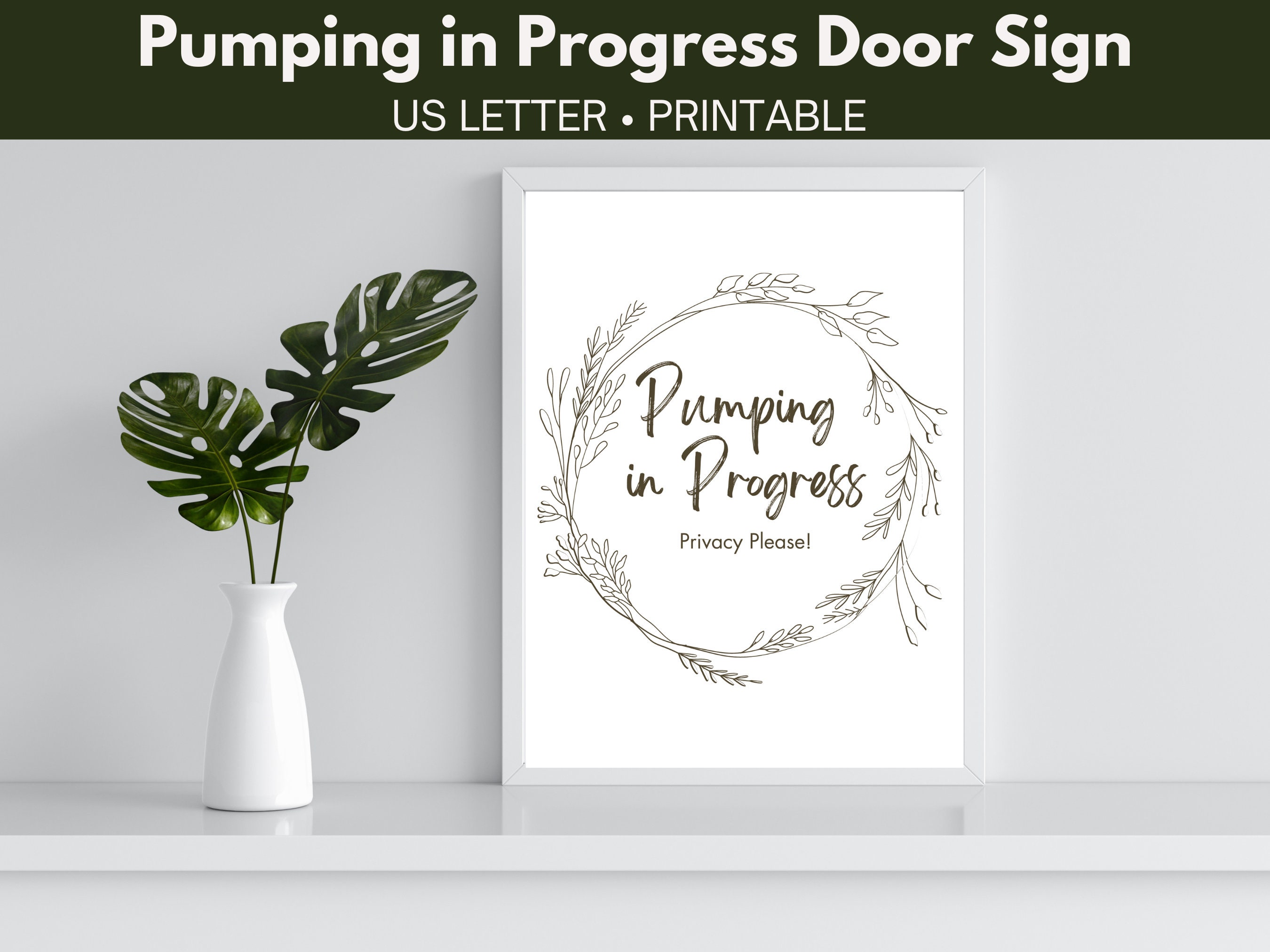 Pumping Room Sign | Pumping in Progress Door Sign | Pumping Sign ...
