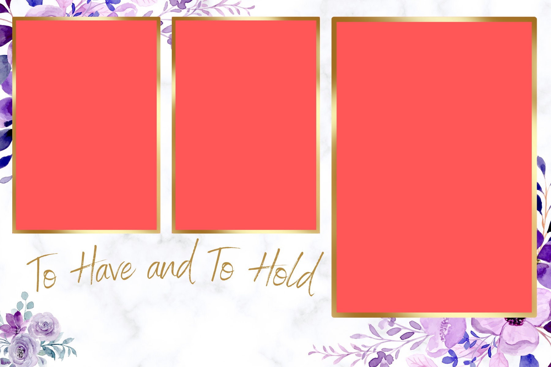 Purple Wedding Photo Booth Template - Etsy