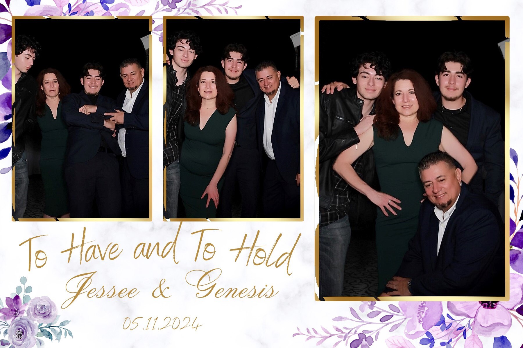 Purple Wedding Photo Booth Template - Etsy