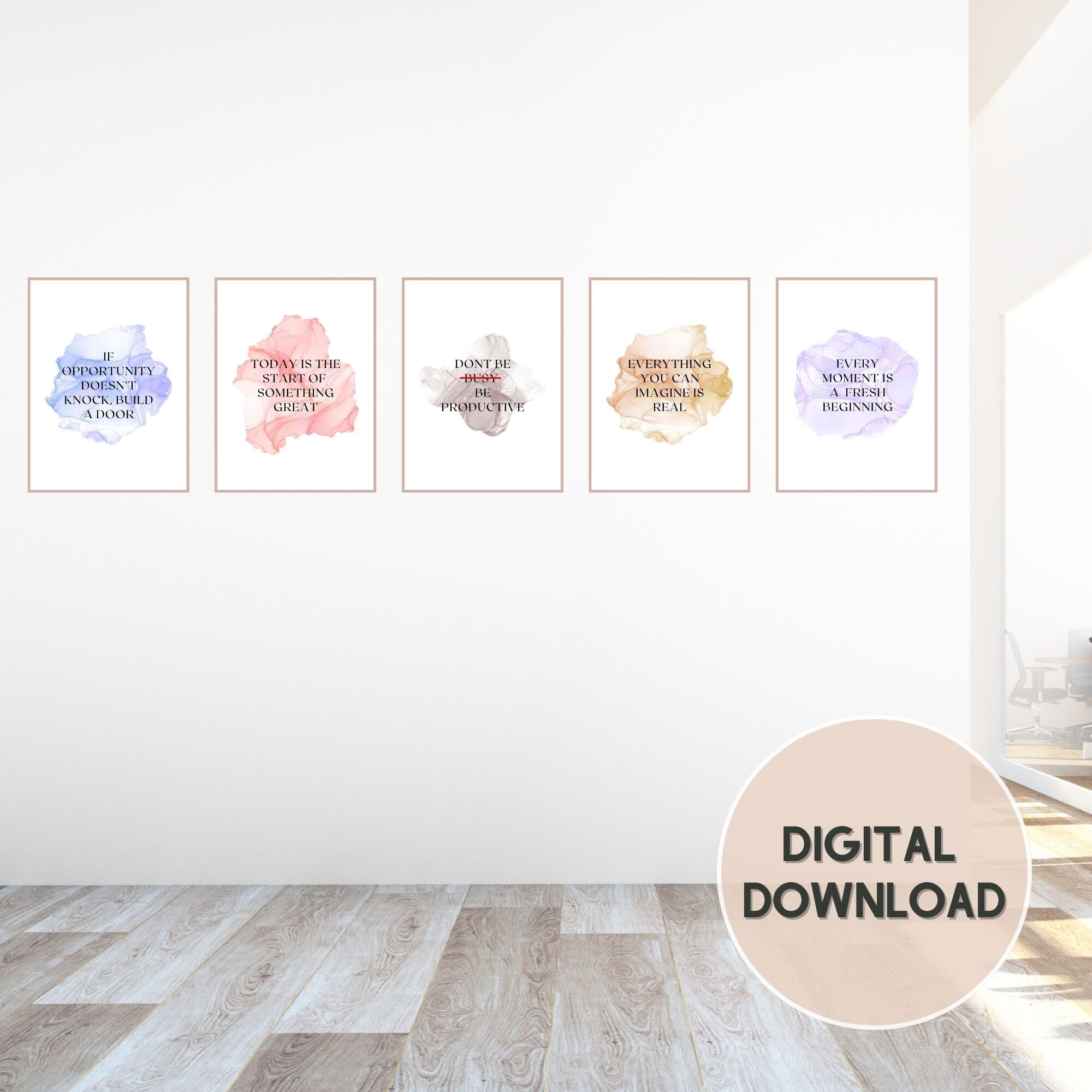 Office Wall Art Office Poster Workplace Wall Art Watercolor - Etsy ...