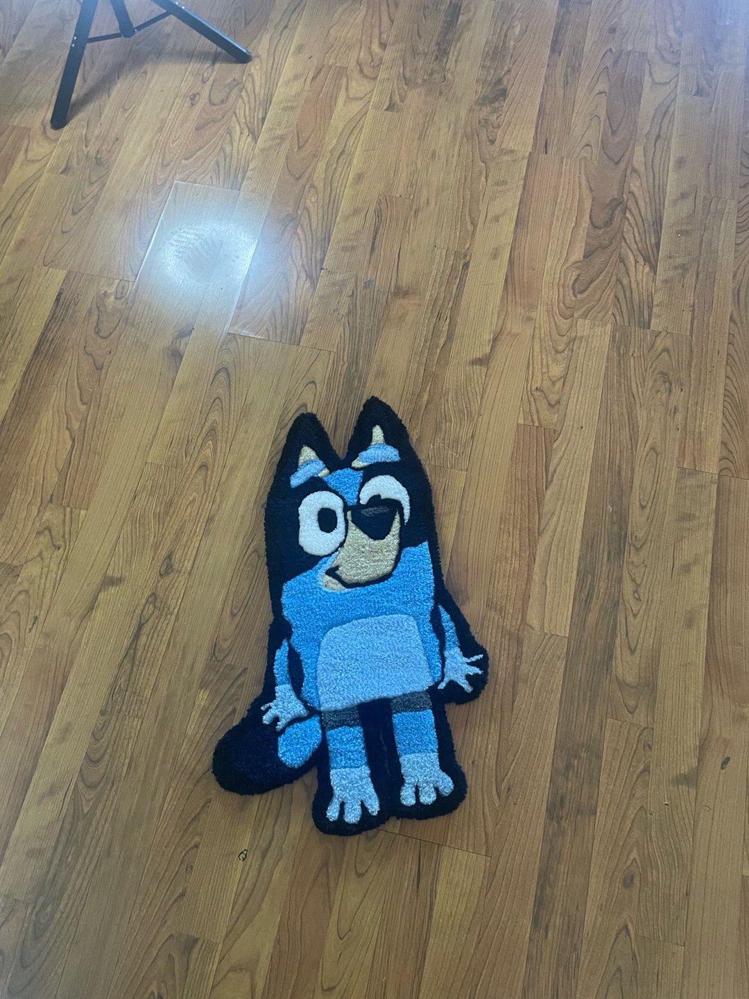 Handmade Bluey Cartoon Tufted Rug, Non-slip Acrylic Yarn Rug, Kids ...
