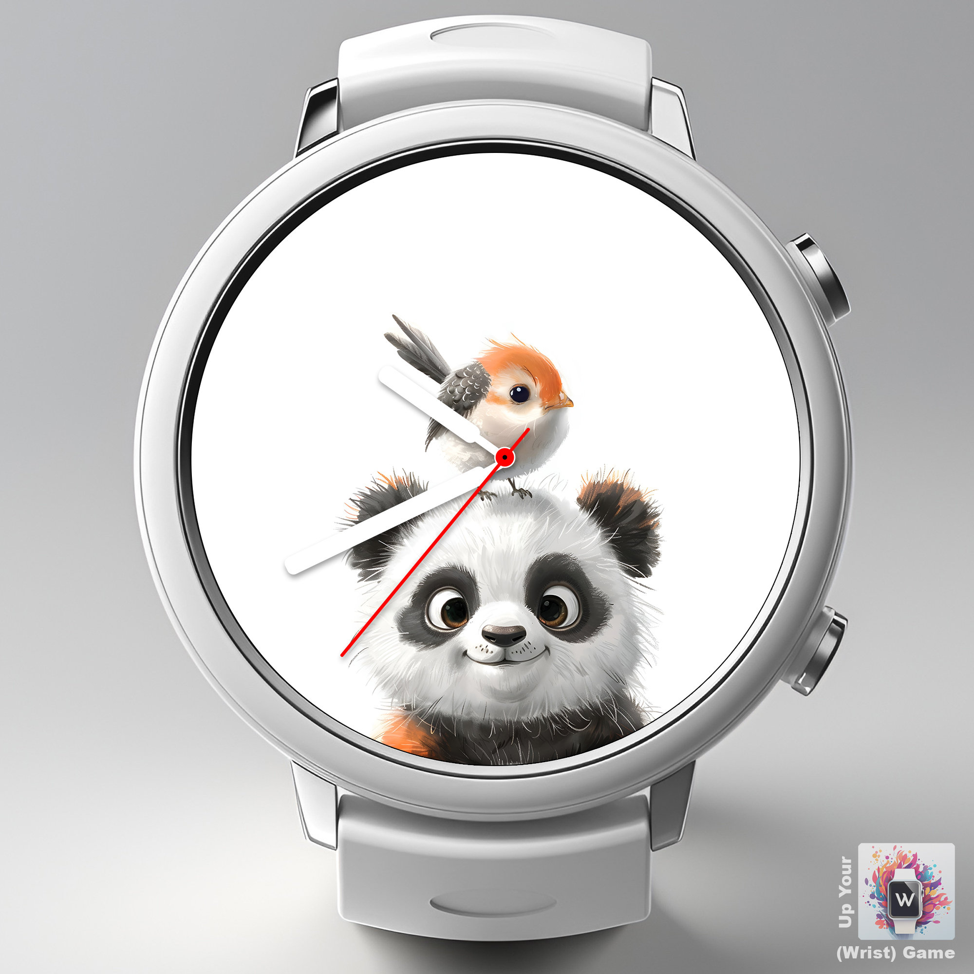 Cute Panda Apple Watch Wallpaper, Panda Bear Smartwatch Background ...