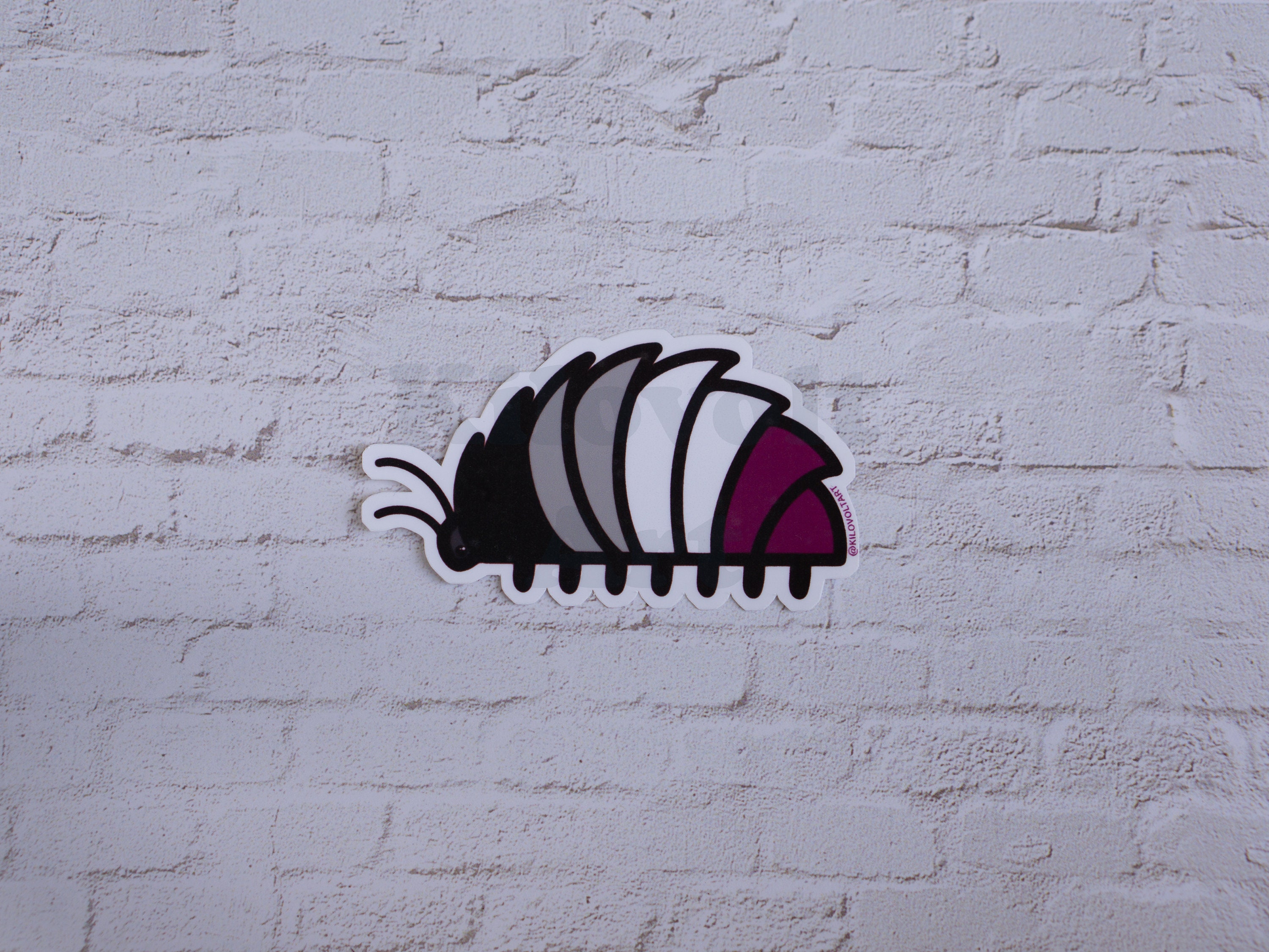 Pride Flags Pill Bug Stickers Original Artwork Laminated Matte ...