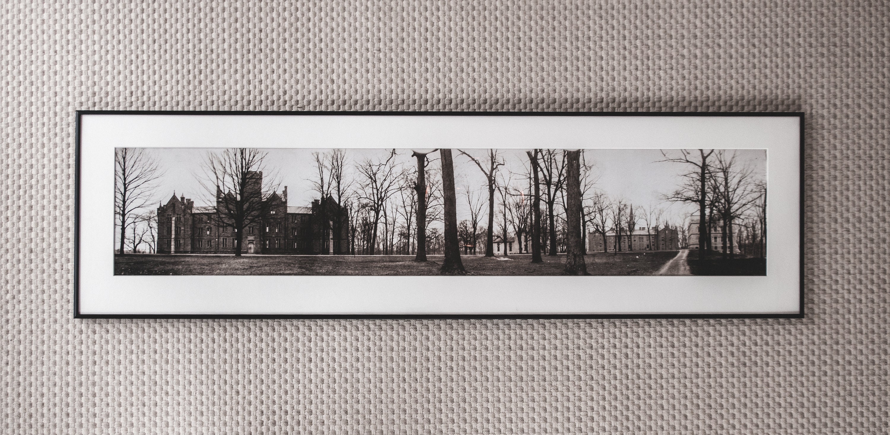 Black and White Kenyon Framed Photo Vintage Old Extra Large Panoramic ...