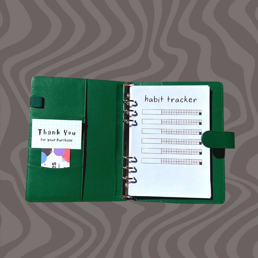 A5 Dot Grid Habit Tracker - Etsy