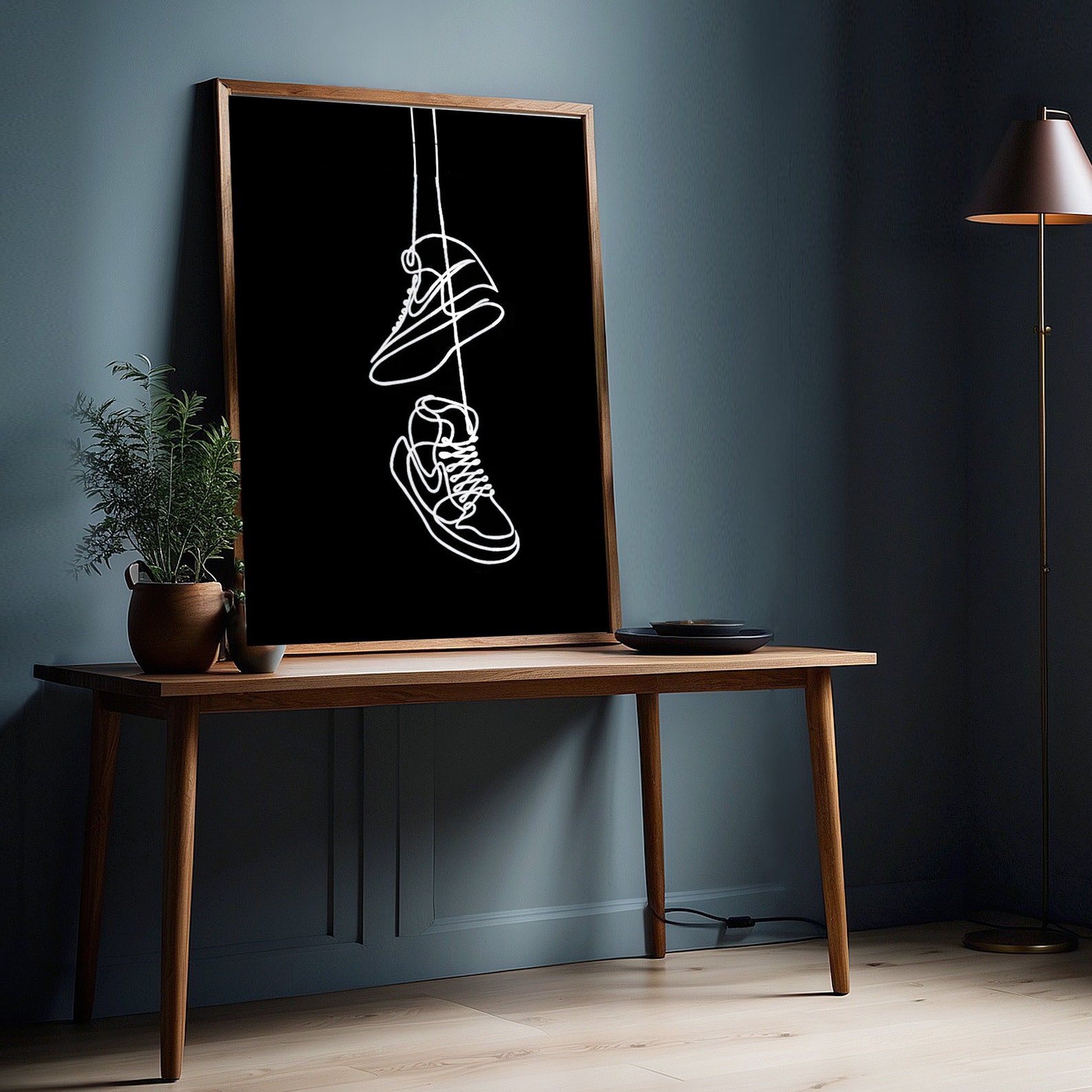 Kaws Sneaker Poster, Set of 3 Motivational Quote Poster, Nike Shoe ...