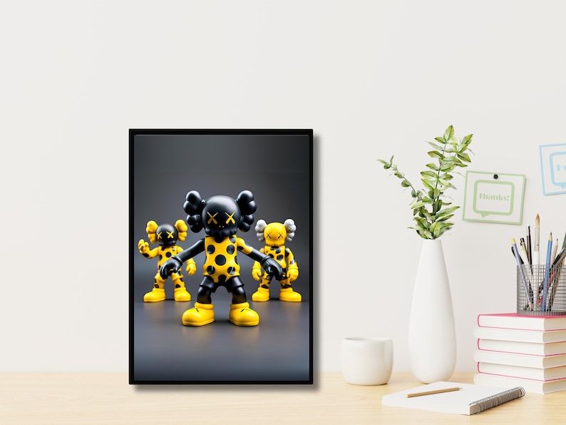 Kaws Chaos Poster, Hypebeast Figure, Graffiti Kaws, Minimal Kaws ...