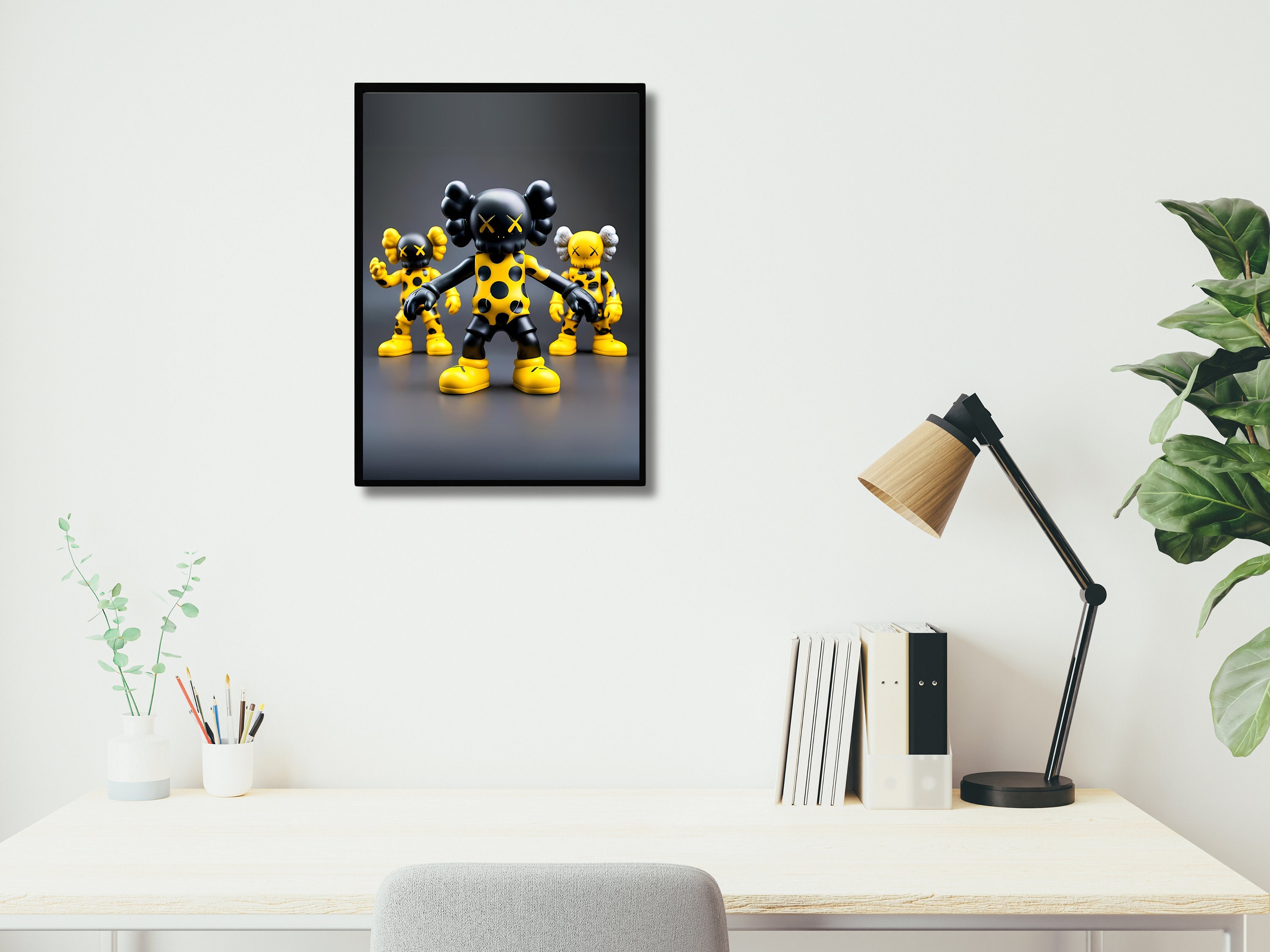 Kaws Chaos Poster, Hypebeast Figure, Graffiti Kaws, Minimal Kaws ...