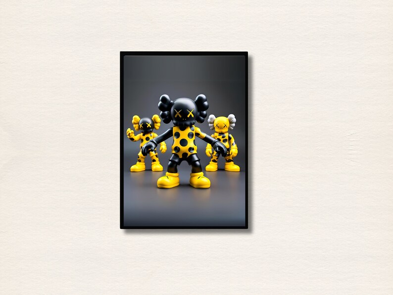 Kaws Chaos Poster, Hypebeast Figure, Graffiti Kaws, Minimal Kaws ...