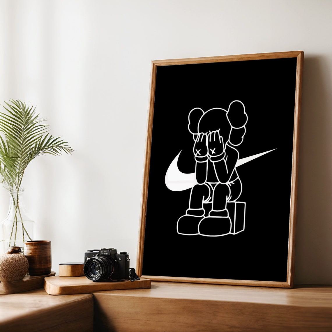 Kaws Sneaker Poster, Set of 3 Motivational Quote Poster, Nike Shoe ...