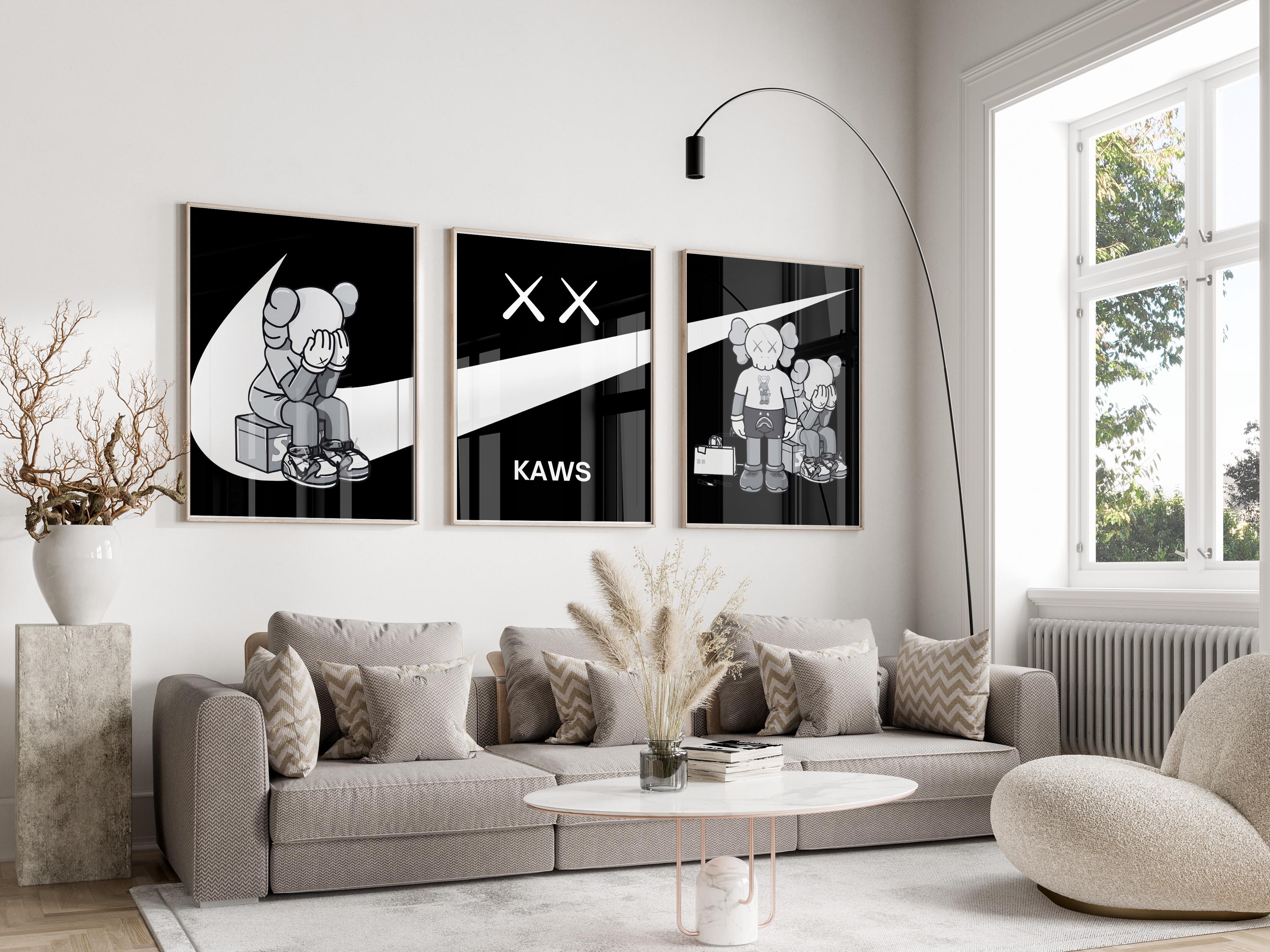 Hypebeast Kaws Poster Set of 3,printable Kaws Graffiti Print, Hypebeast ...