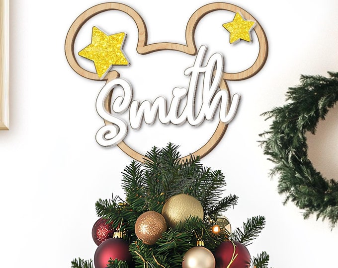 Victorian Mickey & Minnie Tree Topper - Etsy