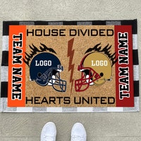 Home Divided Football Sign/home Divided Hearts United/personalized ...