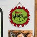 Merry Grinchmas Red and Green Door Sign, Grinch Fan Sign, Grinch Family ...