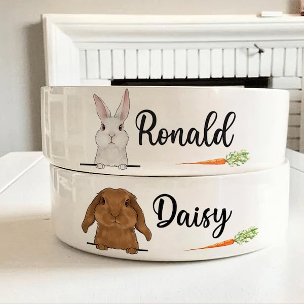 Ceramic Rabbit Bowl - Etsy