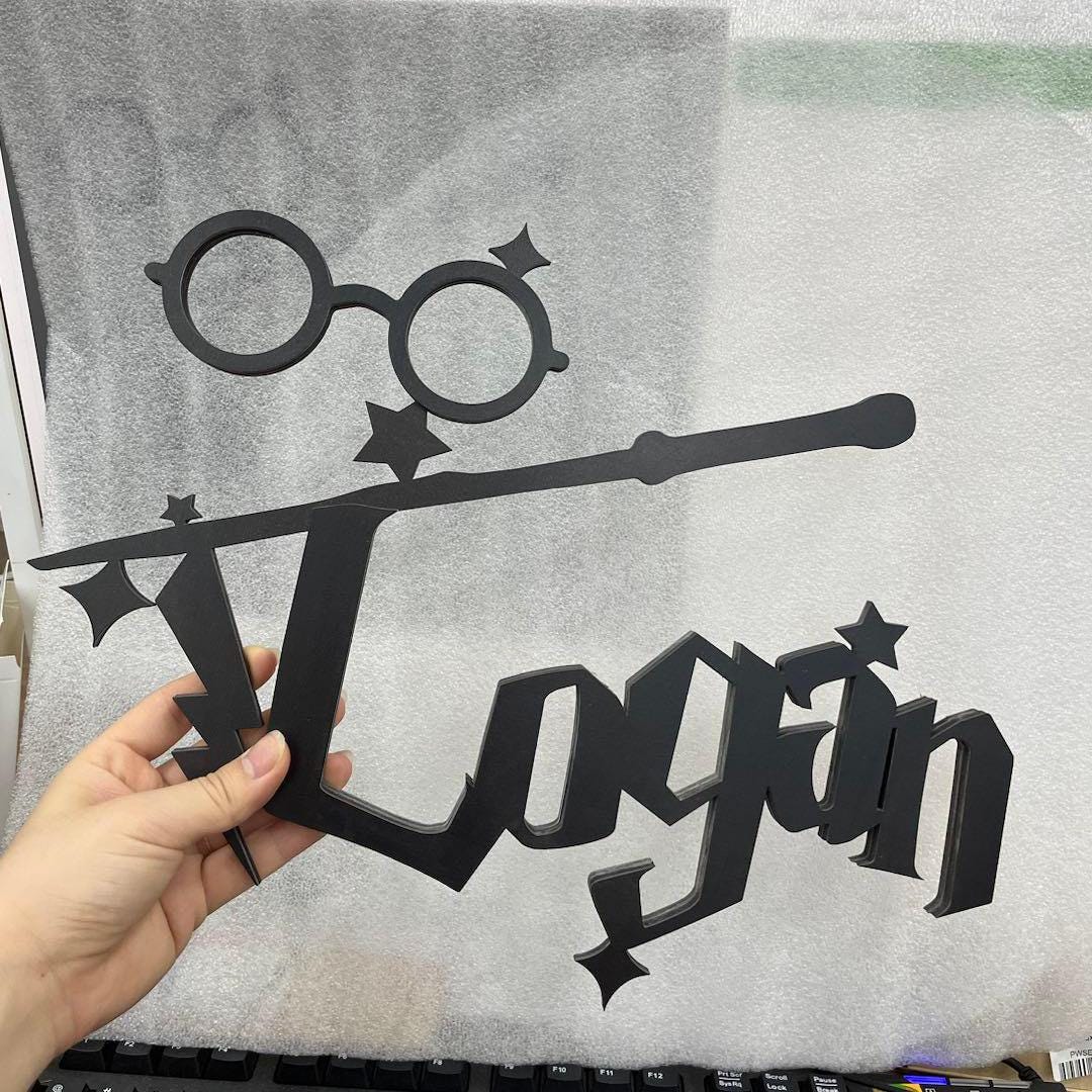 Personalized Magic Wand Door Sign, Welcome Home Door Hanger, Custom ...