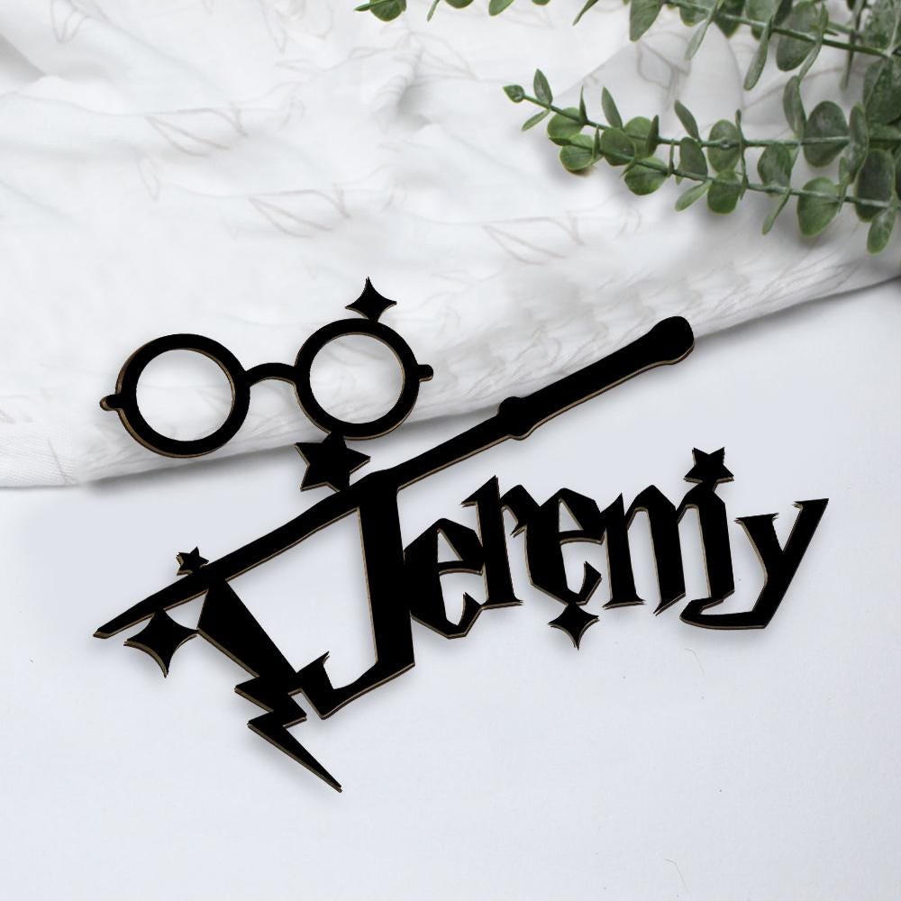 Personalized Magic Wand Door Sign, Welcome Home Door Hanger, Custom ...