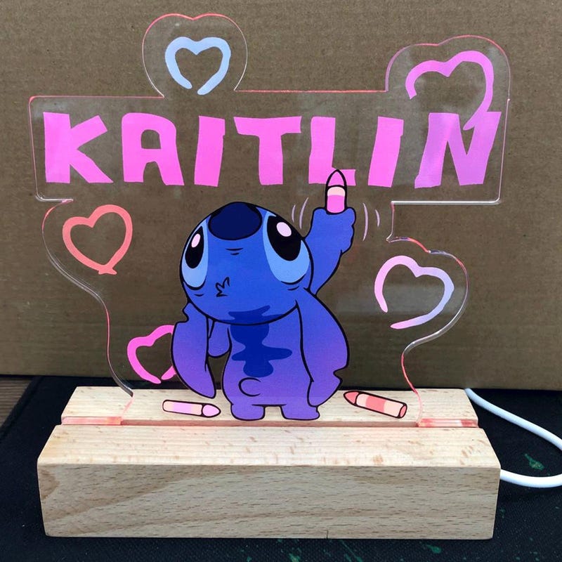 Stitch Led Night Light - Etsy