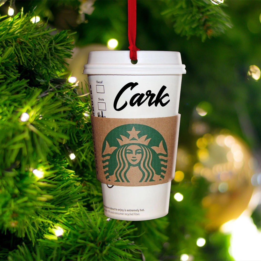 Personalized Misspelled Name on Starbucks Coffee Cup Ornament, Custom ...