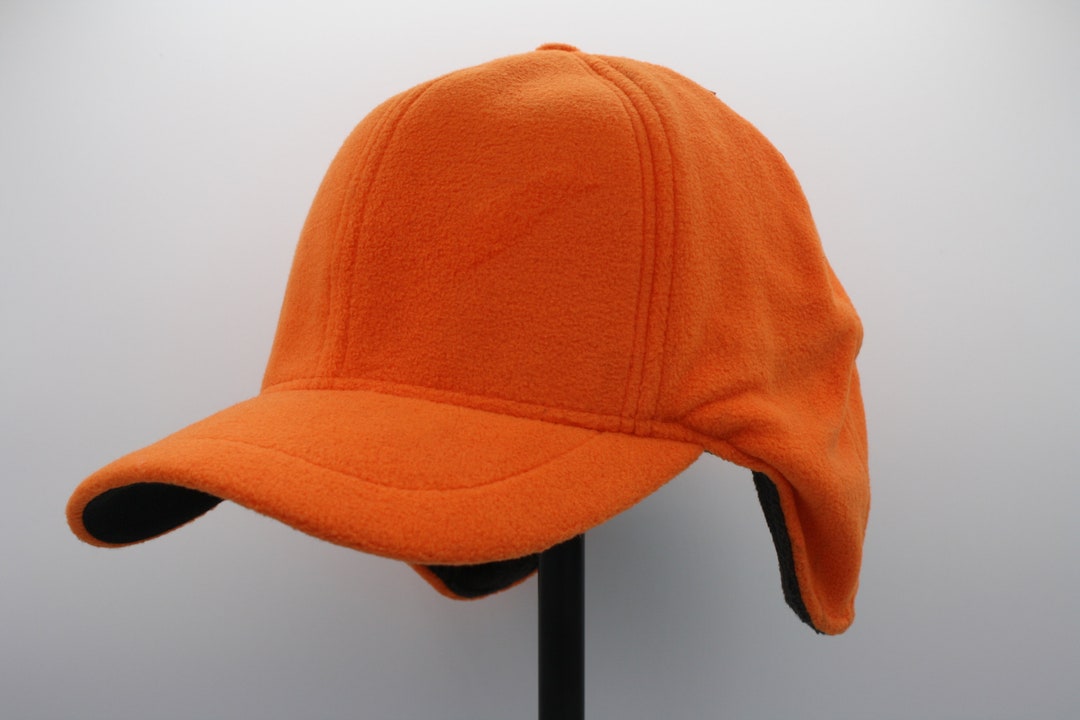 BLANK Safety Blaze Orange Fleece Cap With Ear Flaps - Etsy