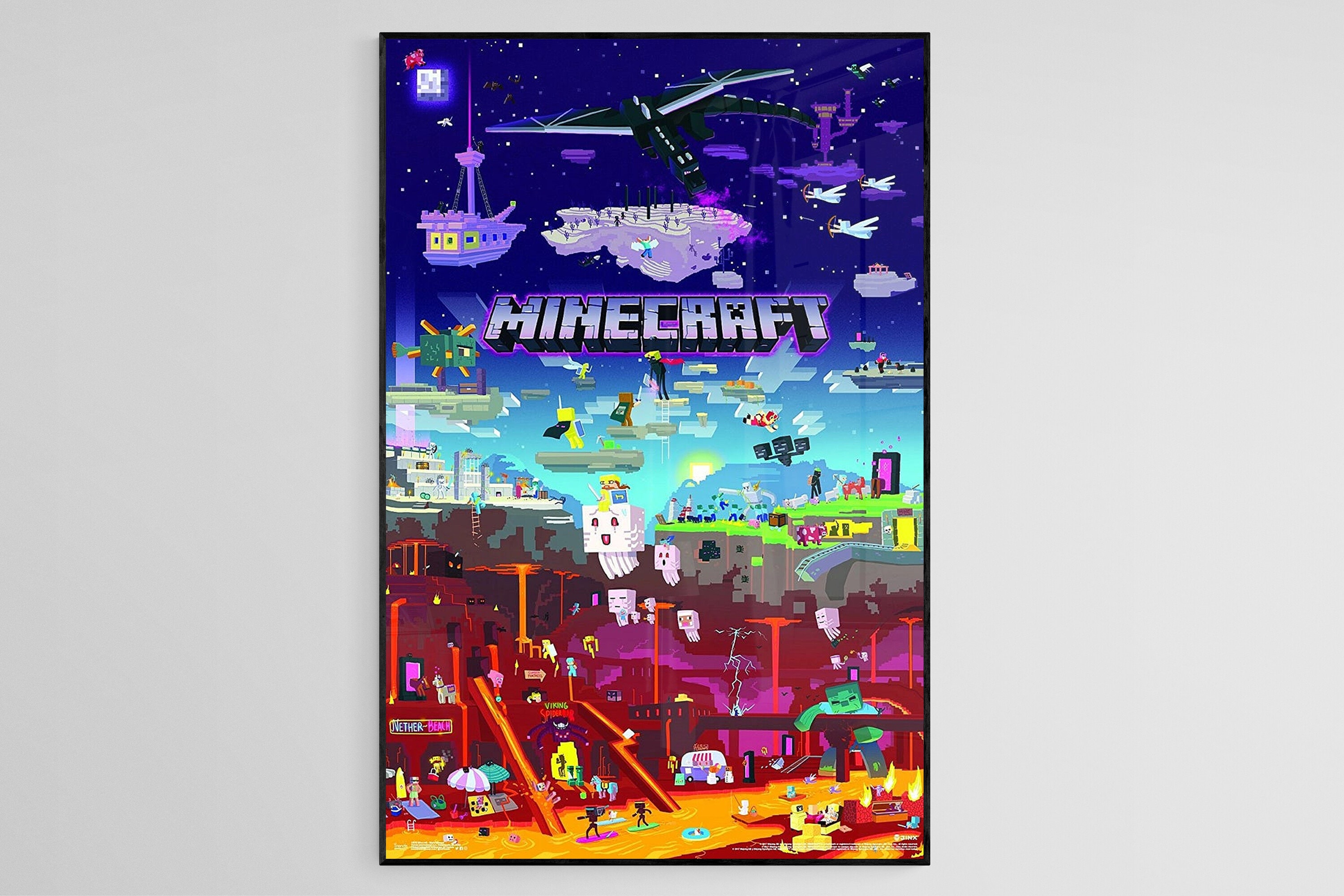 Minecraft Art Poster Minecraft Poster Minecraft Game - Etsy