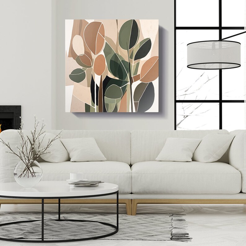 Large Aluminum Canvas Art Print - #7 of My Earth Tone Floral Series - Etsy